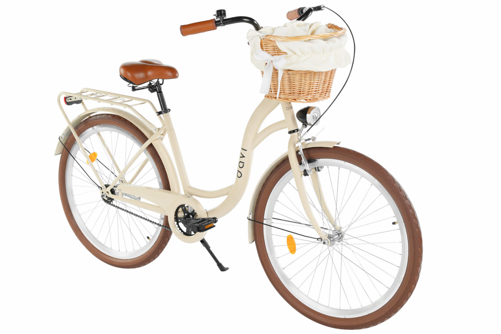 Ženski bicikl Davi Lila 26", 155-180 cm, 1 brzina, Kremasto - DaviBikes.hr