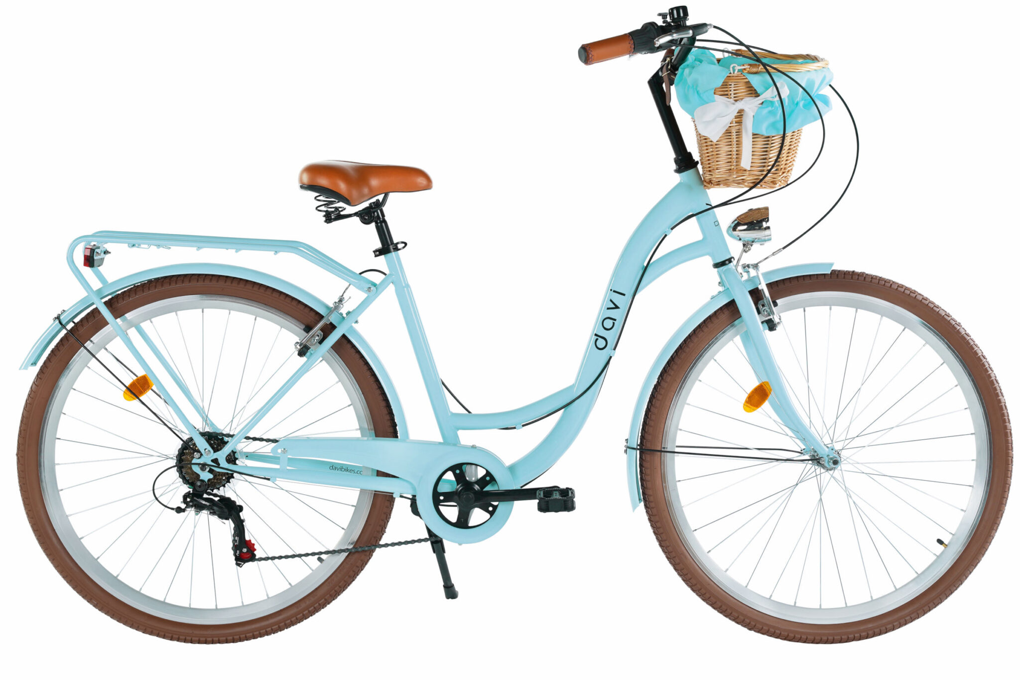 Ženski bicikl Davi Emma 28", 160-185 cm, 7 brzina, Plava/Smeđa ...